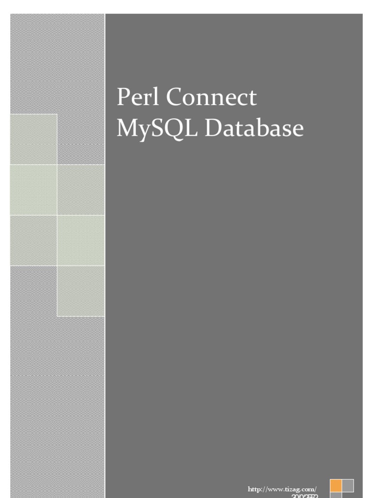 Perl Connect Mysql Database Pdf Perl My Sql
