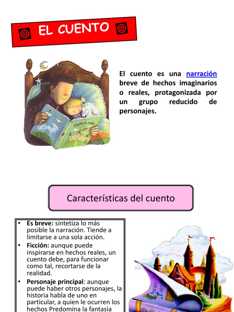 1.- Componentes y Estructura Del Cuento | Cuentos | Lectura (proceso)