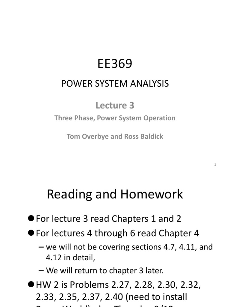 Power System Analysis | PDF