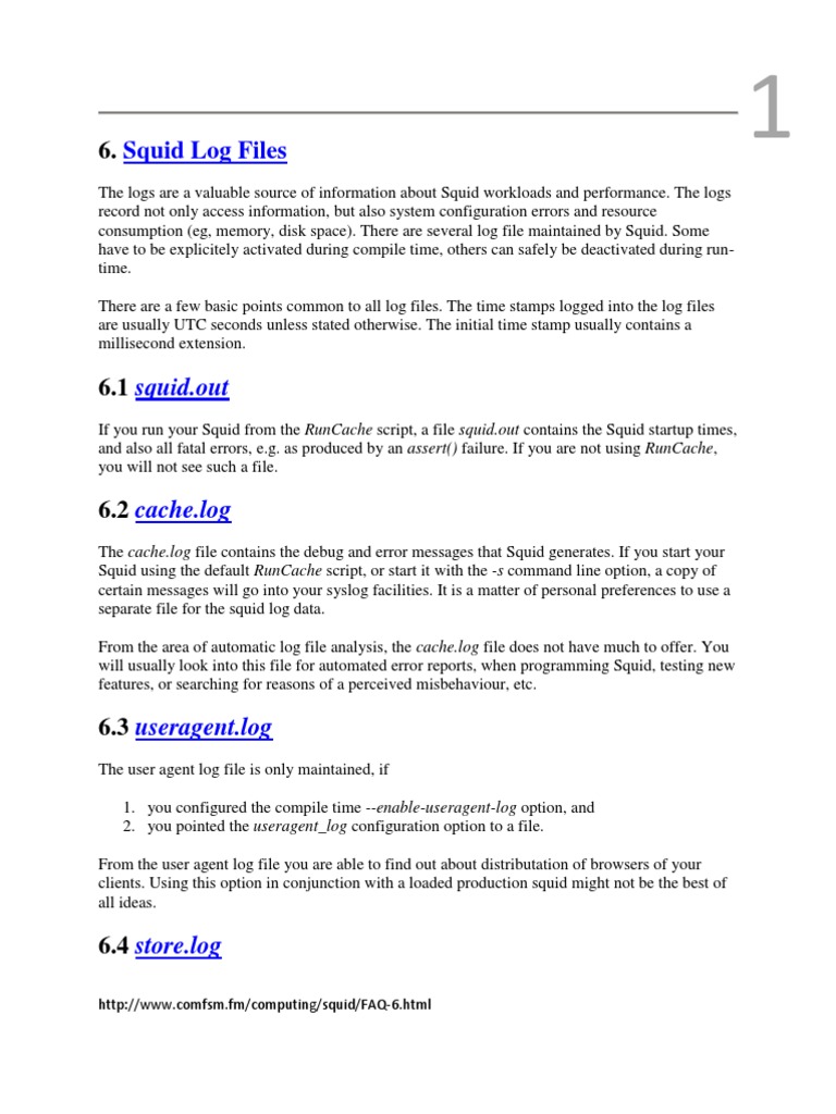 Analyze Squid Log Files | PDF | Hypertext Transfer Protocol | File Format