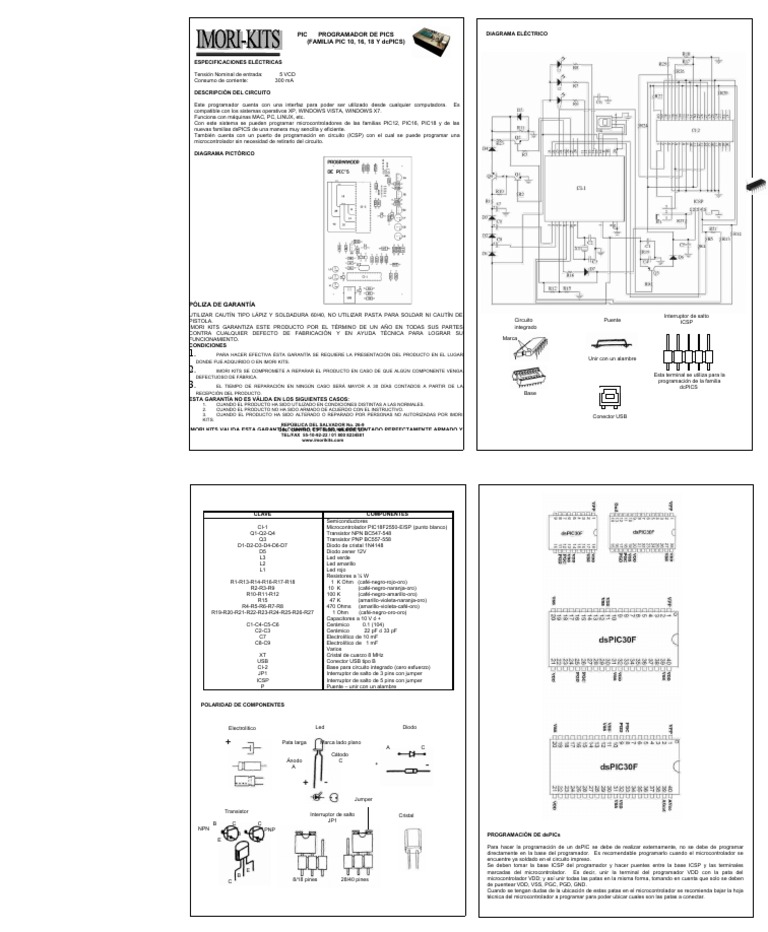 Diagrama Programador de Pics | PDF | Microsoft Windows | Diodo