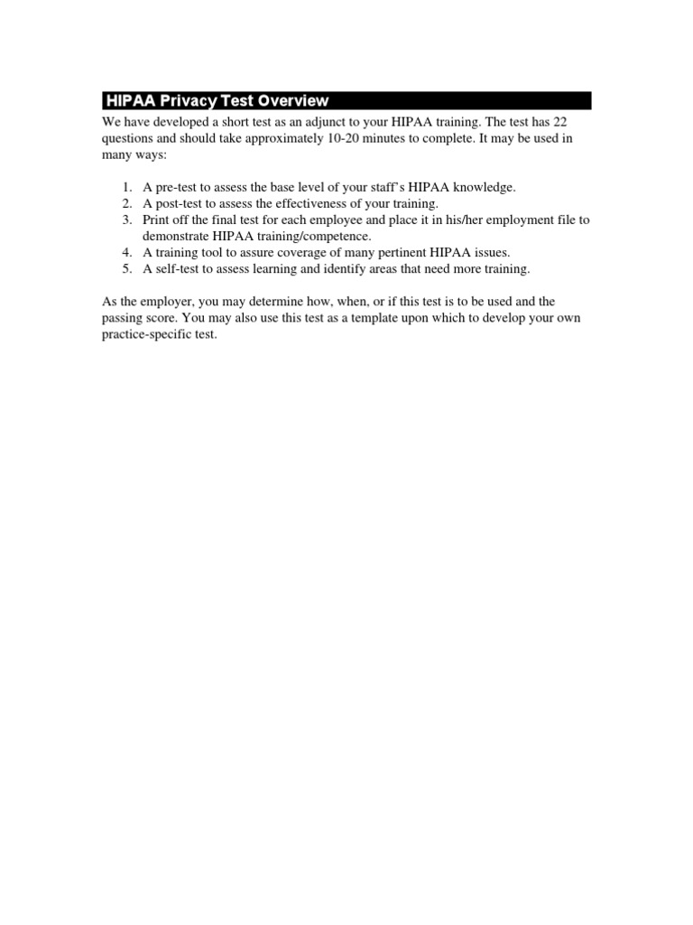 HIPAA Test Key Certificate | PDF | Health Insurance Portability And ...