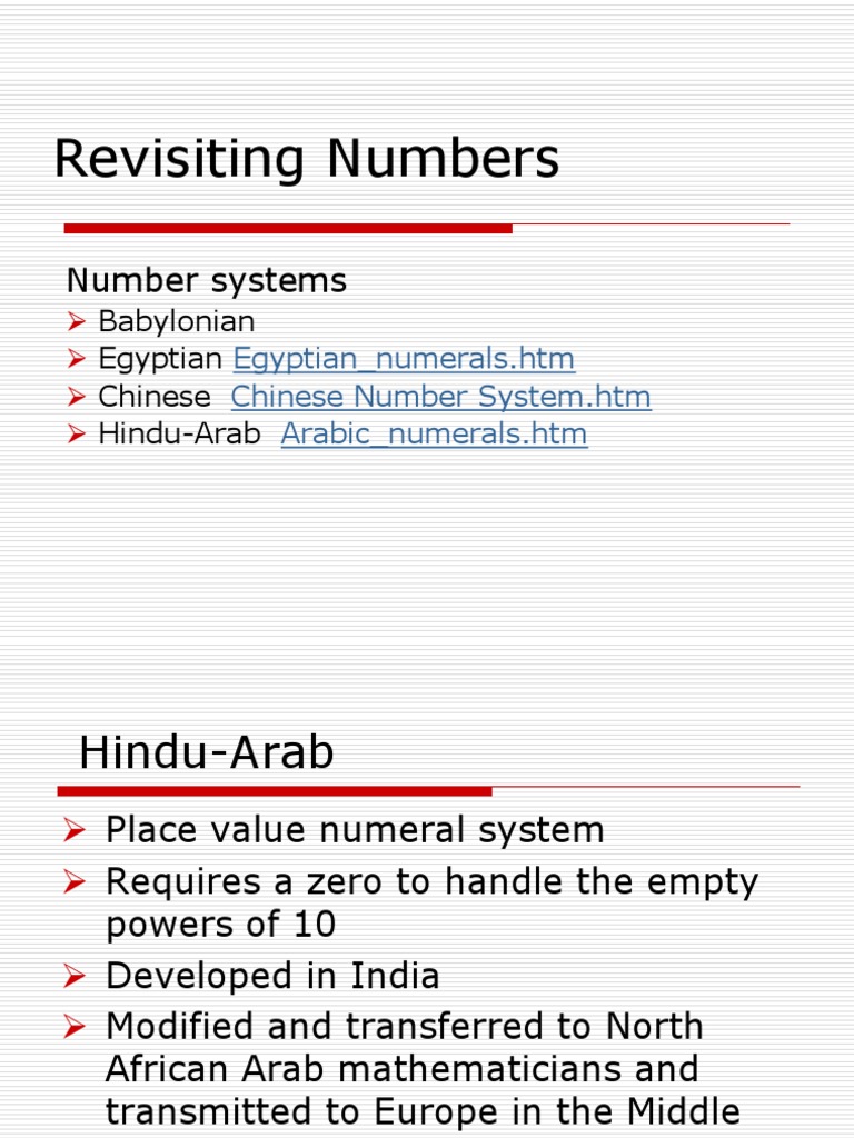 Revisiting Numbers: Number Systems | PDF