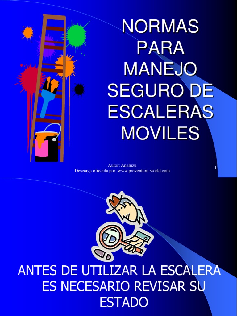 Manual de Uso de Escaleras | Descargar gratis PDF | Escalera | Aluminio