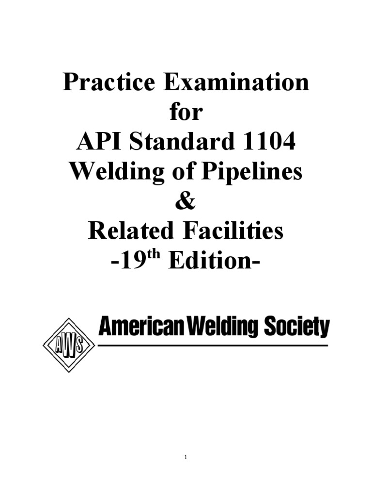 Aws API 1104 | PDF | Welding | Construction