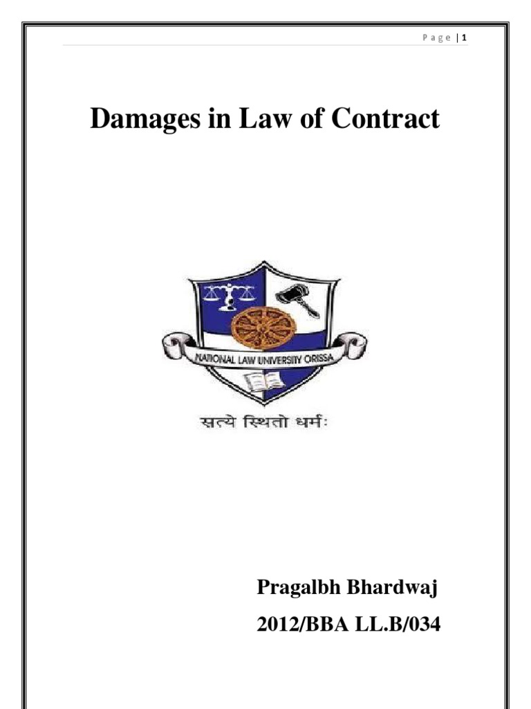 Understanding Contract Damages Types | PDF | Punitive Damages | Damages