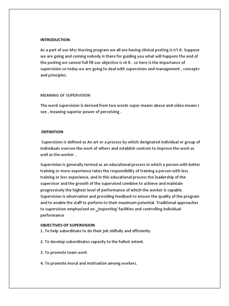 Supervision | Employment | Leadership