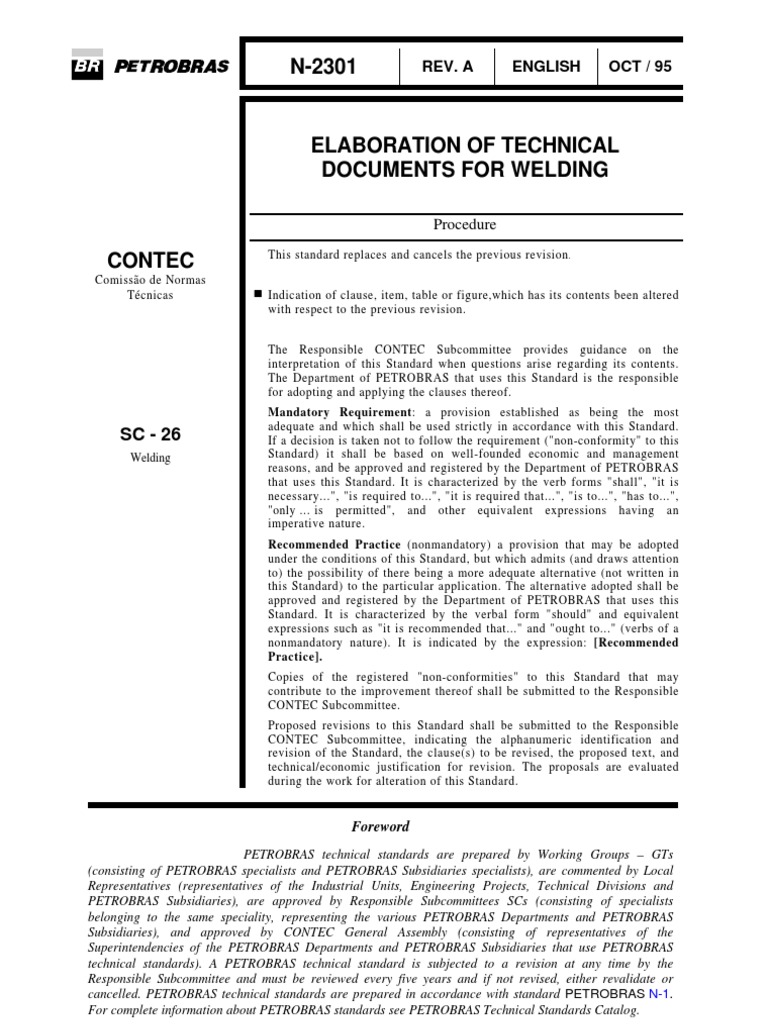 Requirements for Technical Welding Documentation: Procedures for ...