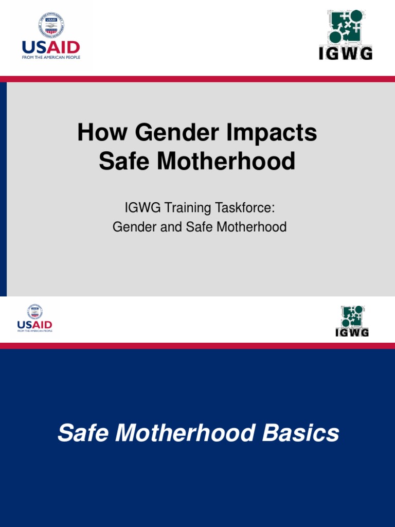 Safe Motherhood | Download Free PDF | Maternal Death | Women's Health