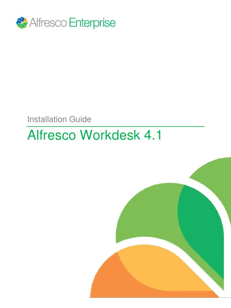 Alfresco Workdesk Installation Guide 4 1 Download Free Pdf Application Server Application
