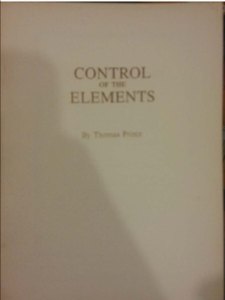 Control of The Elements - Thomas Printz | PDF | Legendary Creatures ...