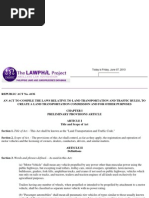 R.A. 4136 Land Transportation & Traffic Code | PDF | Vehicle ...