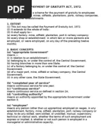 Form U Abstract of The Payment of Gratuity Act, 1972 (English Version ...