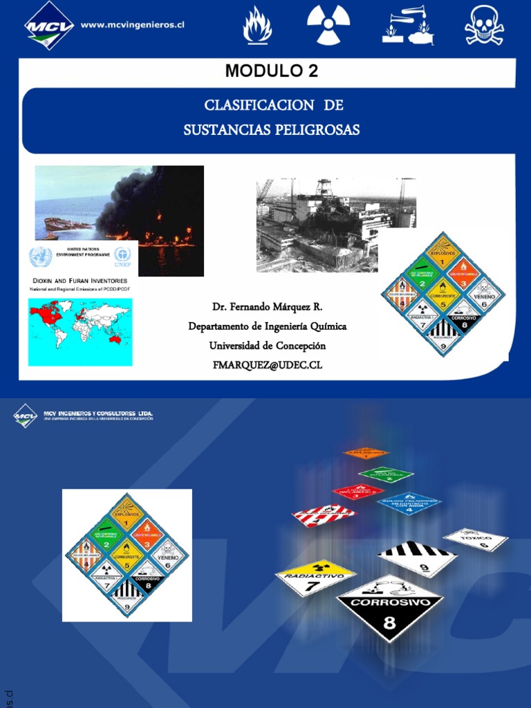 Clasificacion de Sustancias Peligrosas | PDF | Material explosivo | Amoníaco