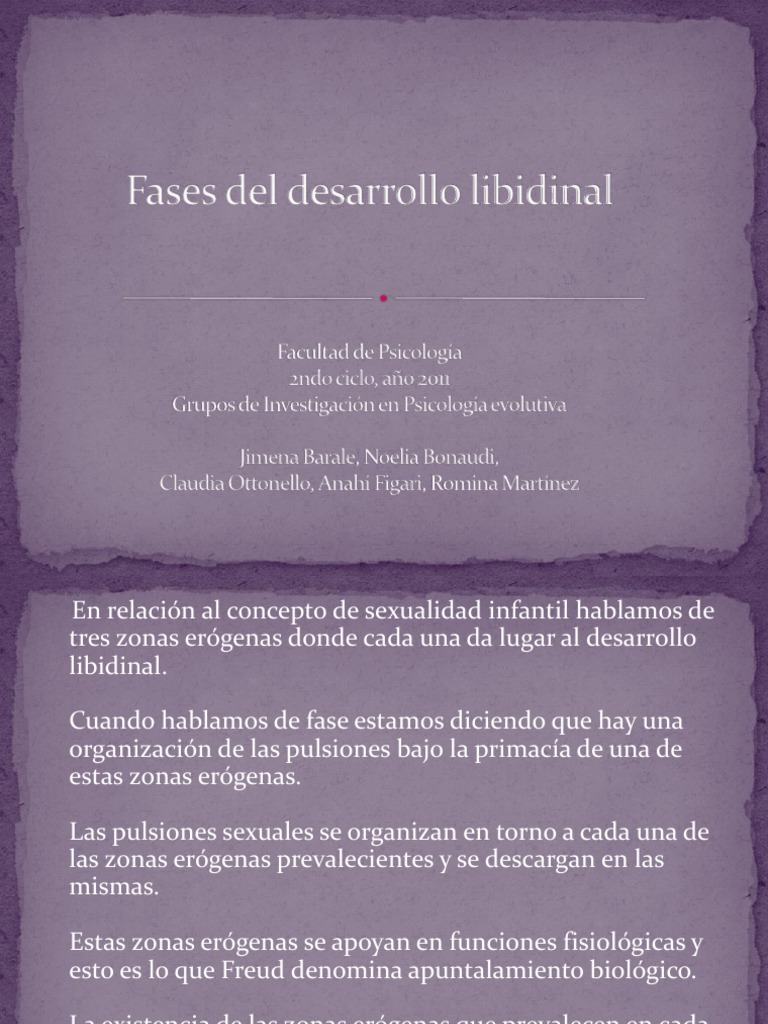 Fases Del Desarrollo Libidinal | Descargar gratis PDF | Libido ...