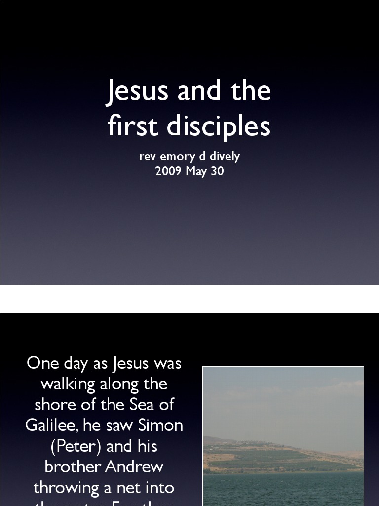 Jesus Calls His First Disciples | PDF | Ministry Of Jesus | Saint Peter