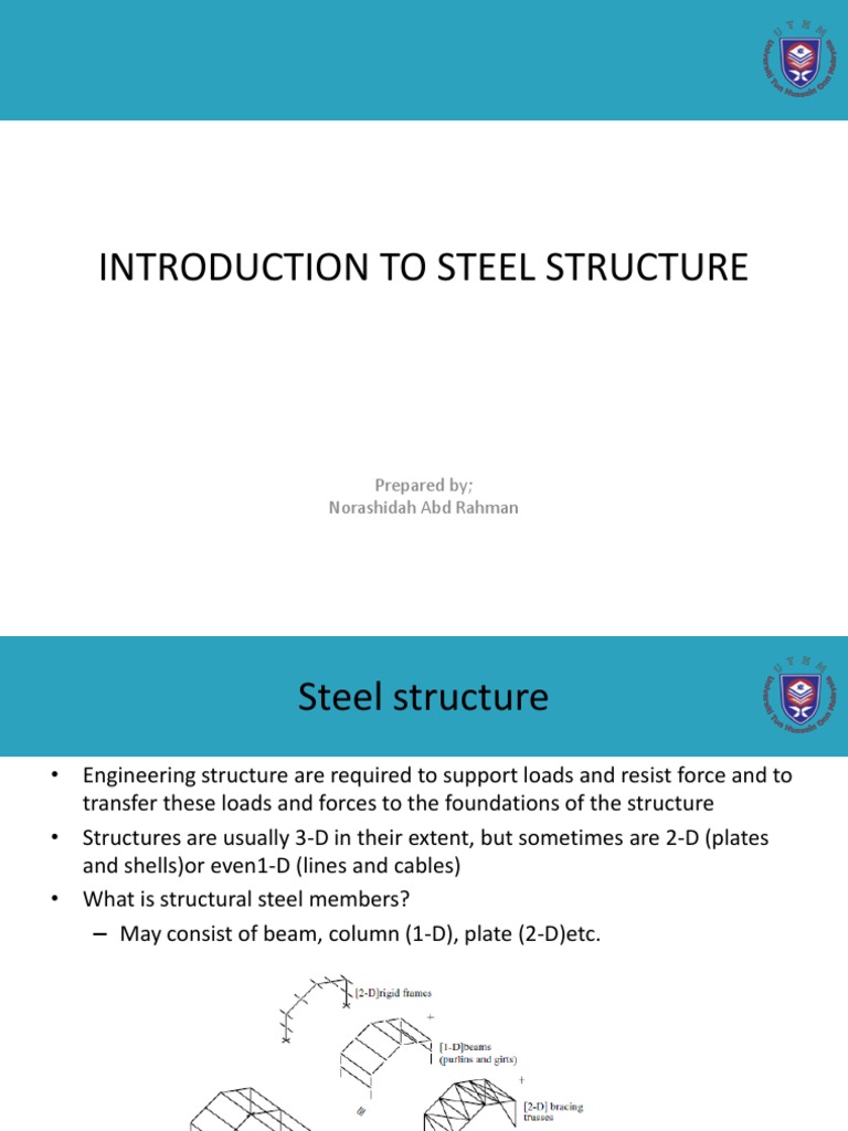 Chapter 1 - Introduction To Steel Section | PDF | Structural Steel ...