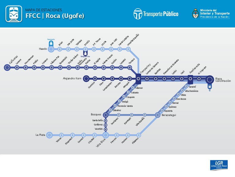 Mapa FFCC Roca | PDF
