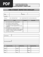 CHECKLIST - Fire Equipment Inspection - Hose Reels | PDF