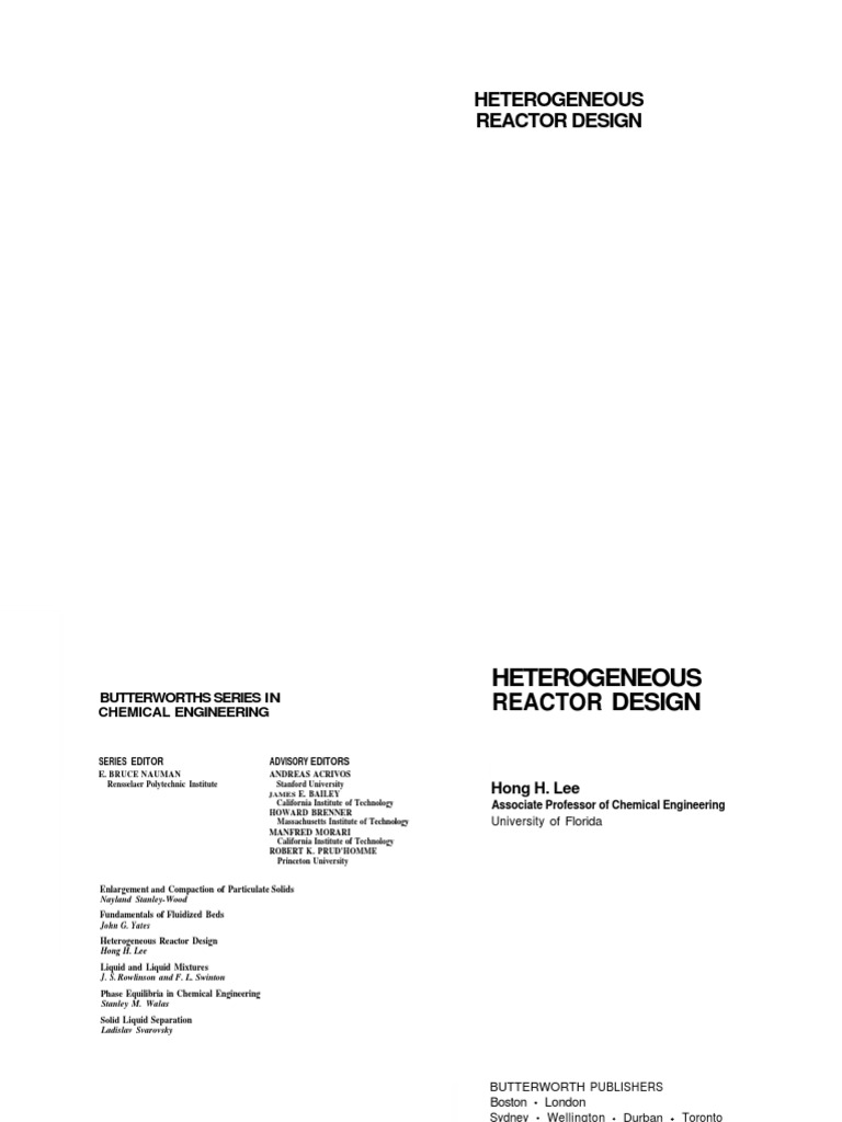 Heterogeneous Reactor Design | PDF | Heterogeneous Catalysis | Catalysis
