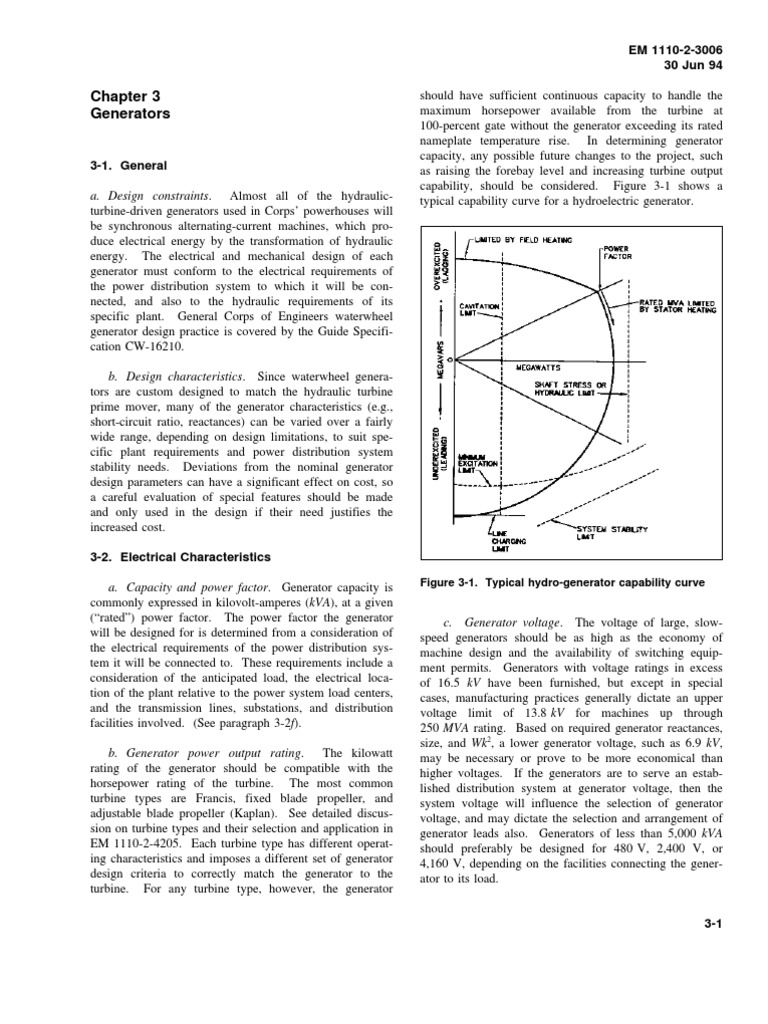 Generator Capability Curve | PDF
