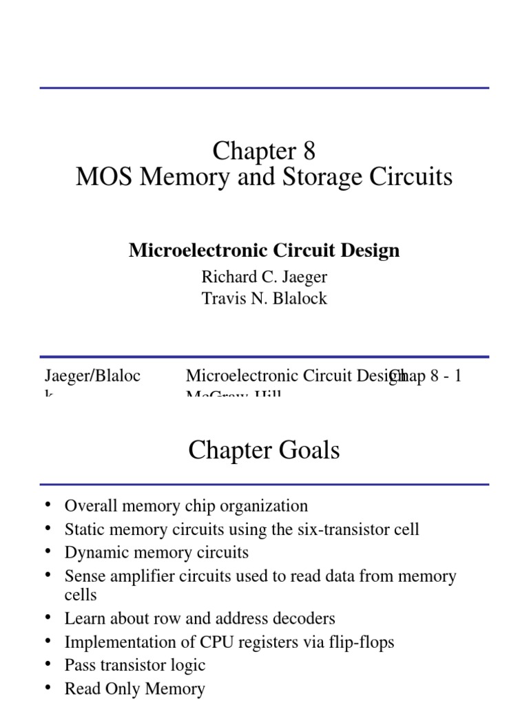 Chap8-MOS Memory and Storage Circuits | PDF | Read Only Memory | Random ...