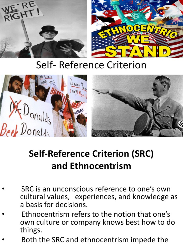 Self-Reference Criterion