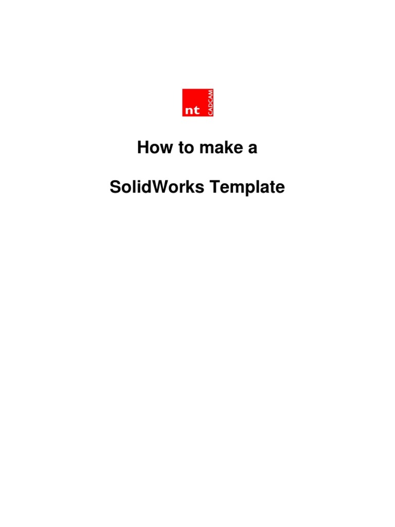 A Guide to Creating Accurate and Customizable SolidWorks Drawing ...