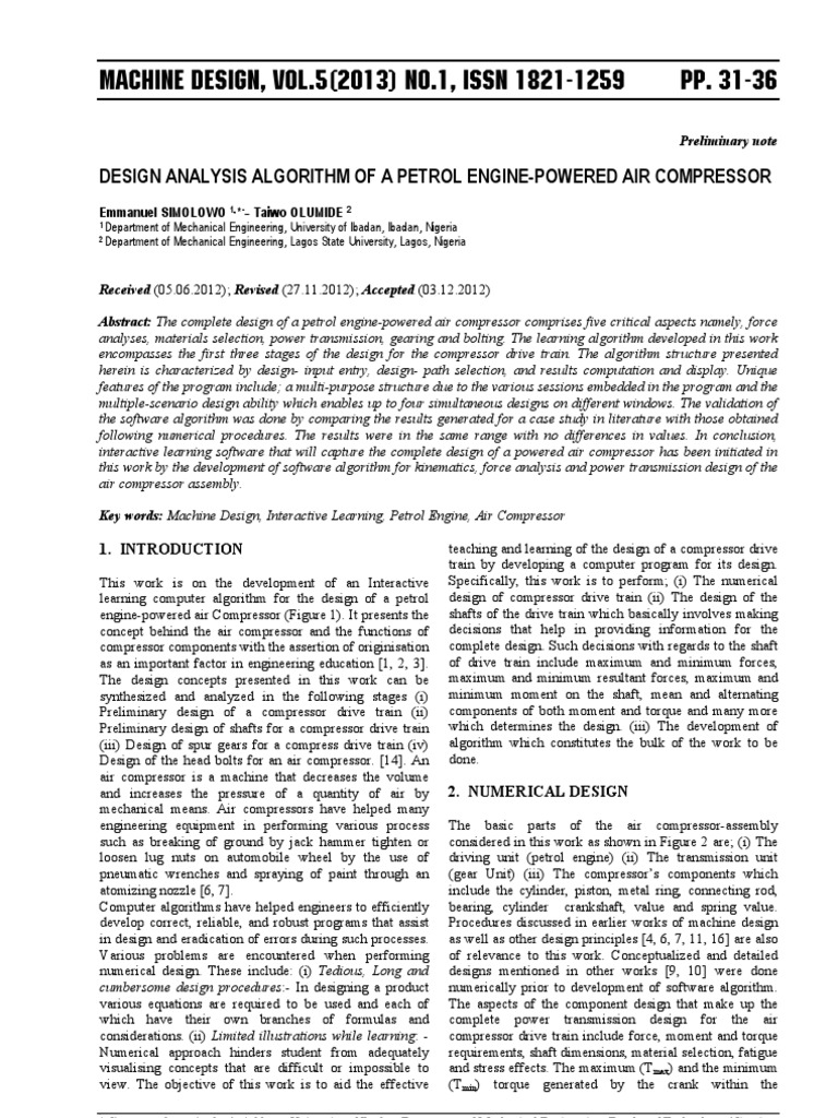 Machine Design | PDF | Strength Of Materials | Computer Program