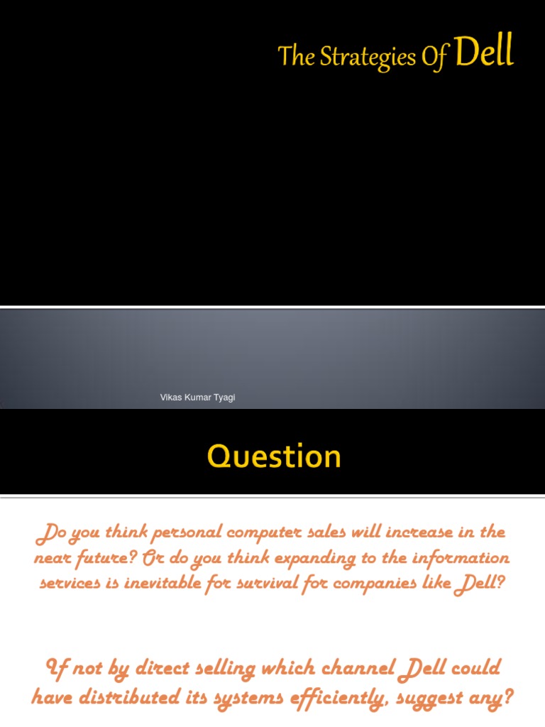 Dell, Strategic Management, Strategy | PDF | Dell | Supply Chain