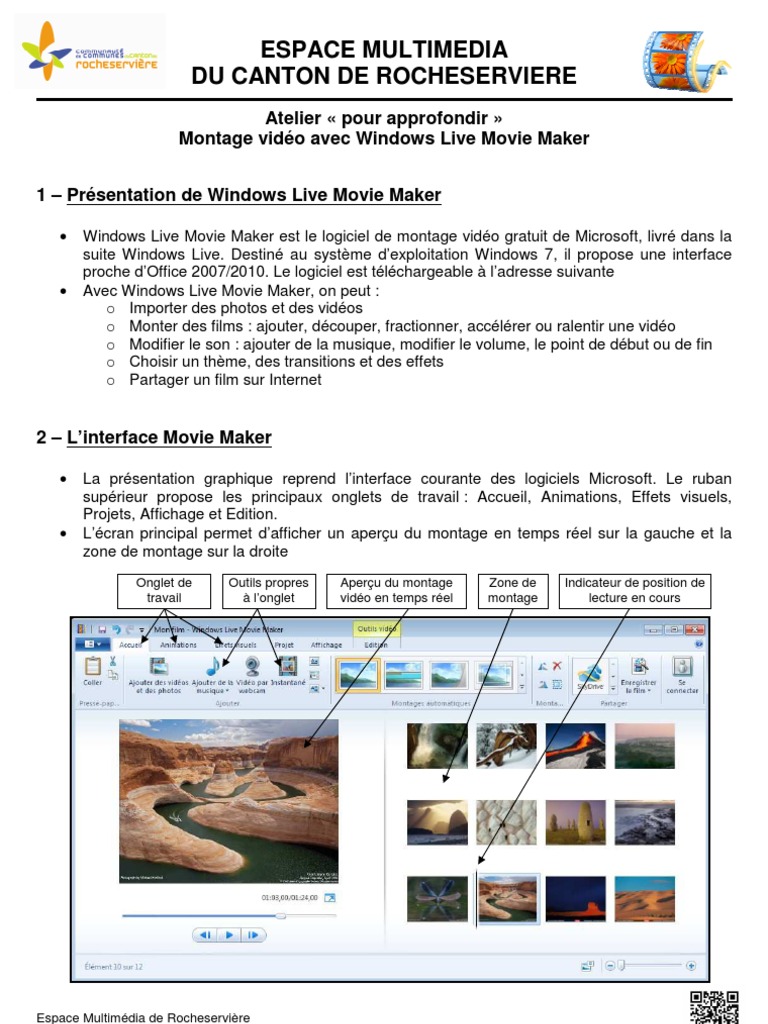 Montage vidéo avec Windows Live Movie Maker | PDF | Vidéo | Microsoft