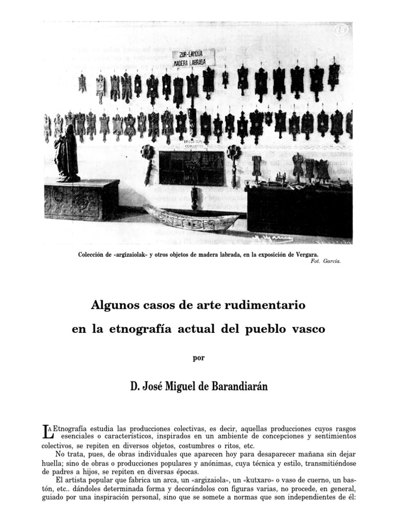 Algunos Casos de Arte Rudimentario Barandarian | PDF | País Vasco ...