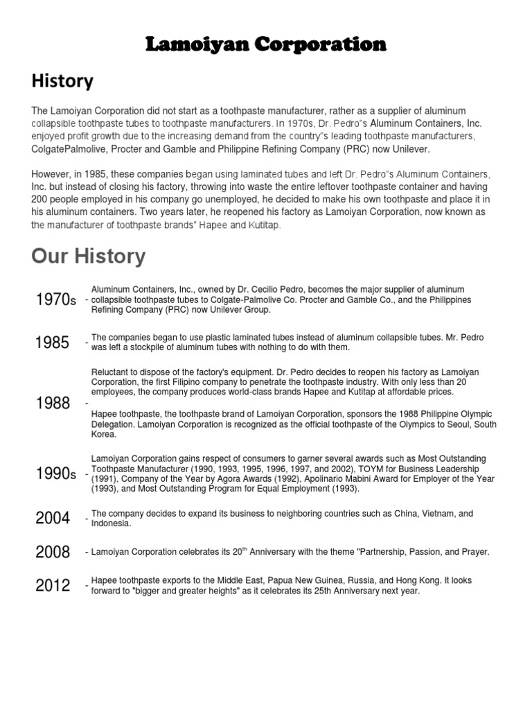 Lamoiyan Corporation | PDF | Advertising | Brand