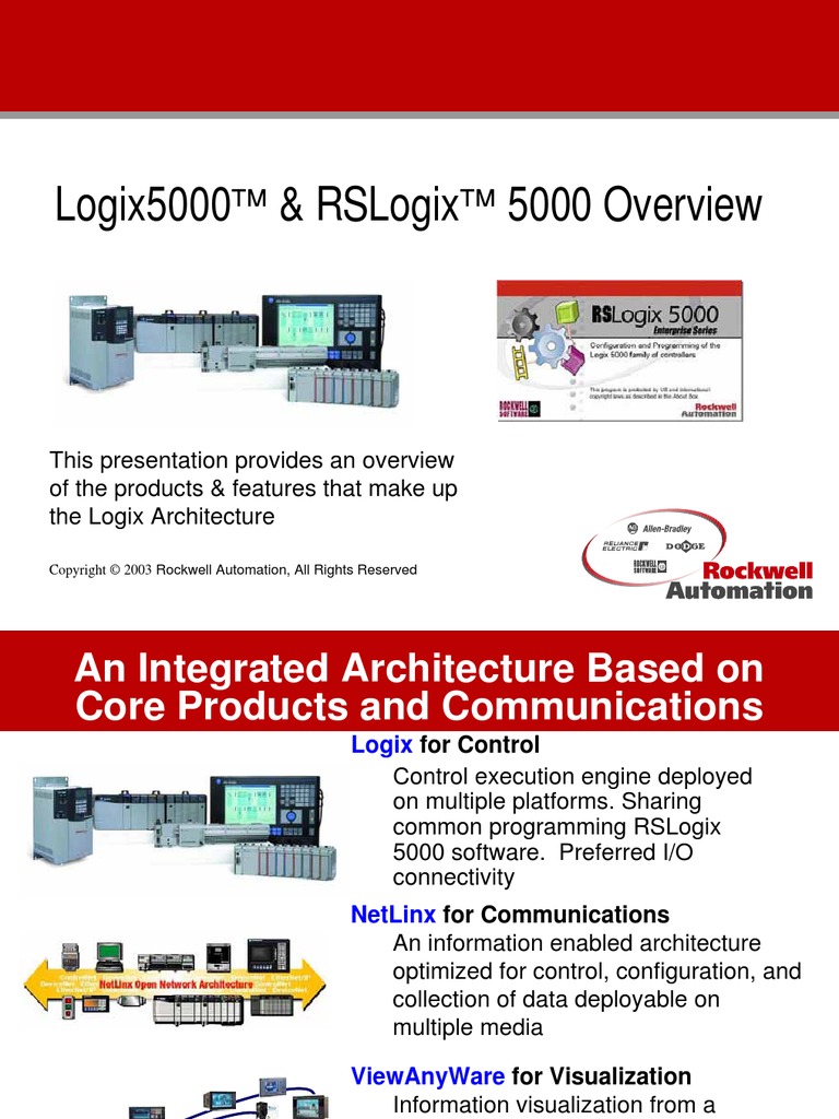 Logix5000 ™ & Rslogix™ 5000 Overview | PDF | Computer Network | Automation