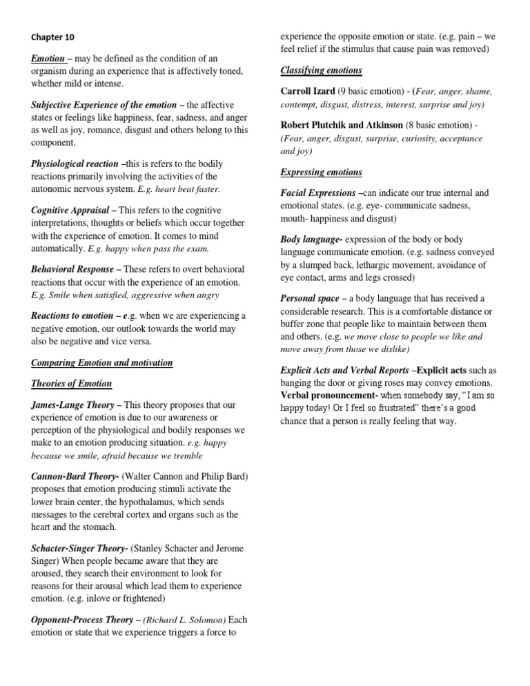 Contempt, Disgust, Distress, Interest, Surprise and Joy) | PDF ...