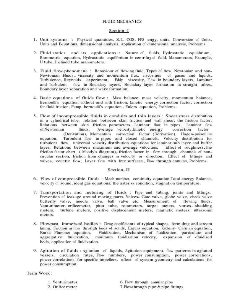 Fluid Mechanics Pdf Boundary Layer Fluid Dynamics