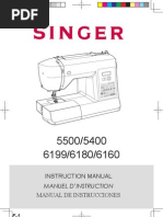 Singer 9020 Sewing Machine Manual | PDF | Sewing Machine | Seam (Sewing)