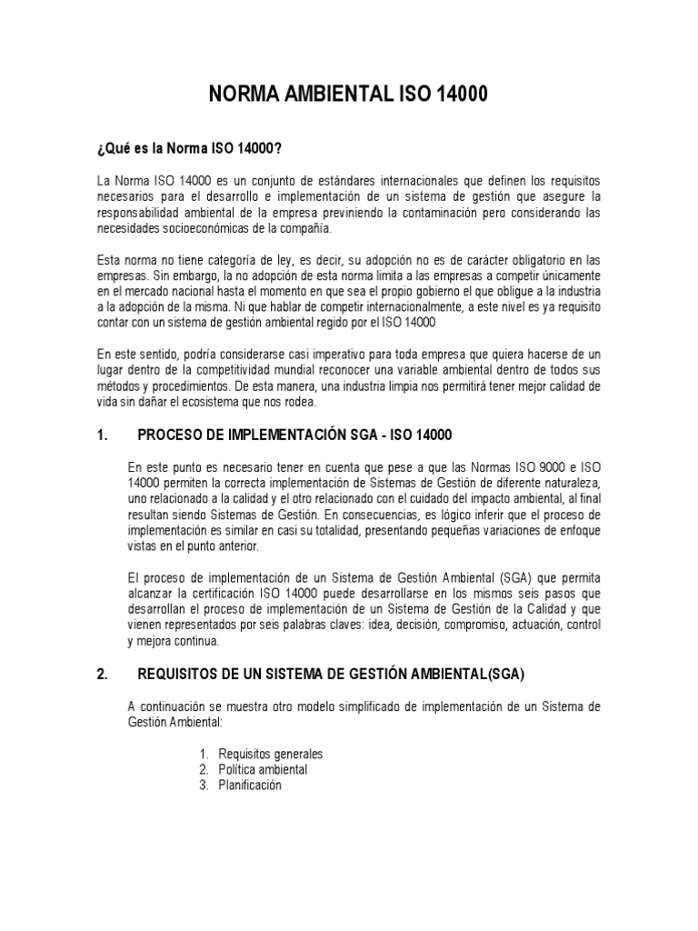 Norma Iso 1400 | PDF