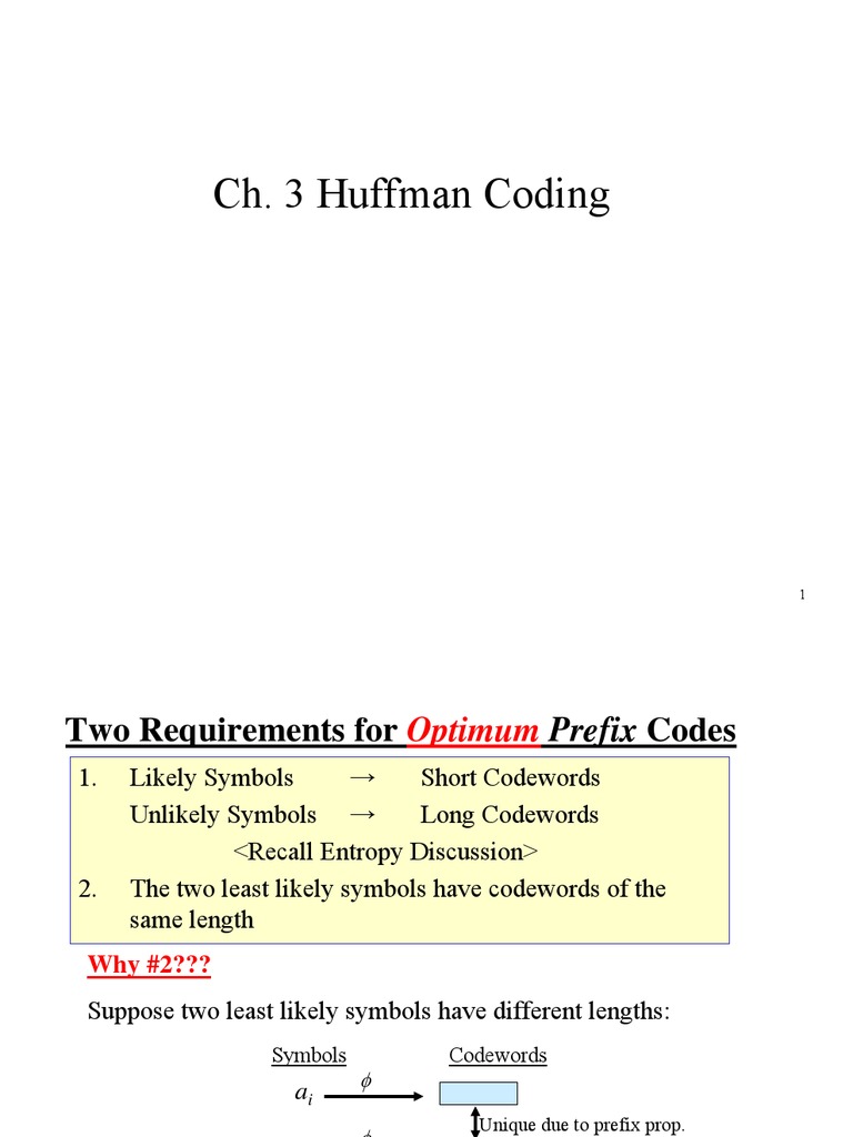Huffman Coding for Tech Students | PDF | Encodings | Applied Mathematics