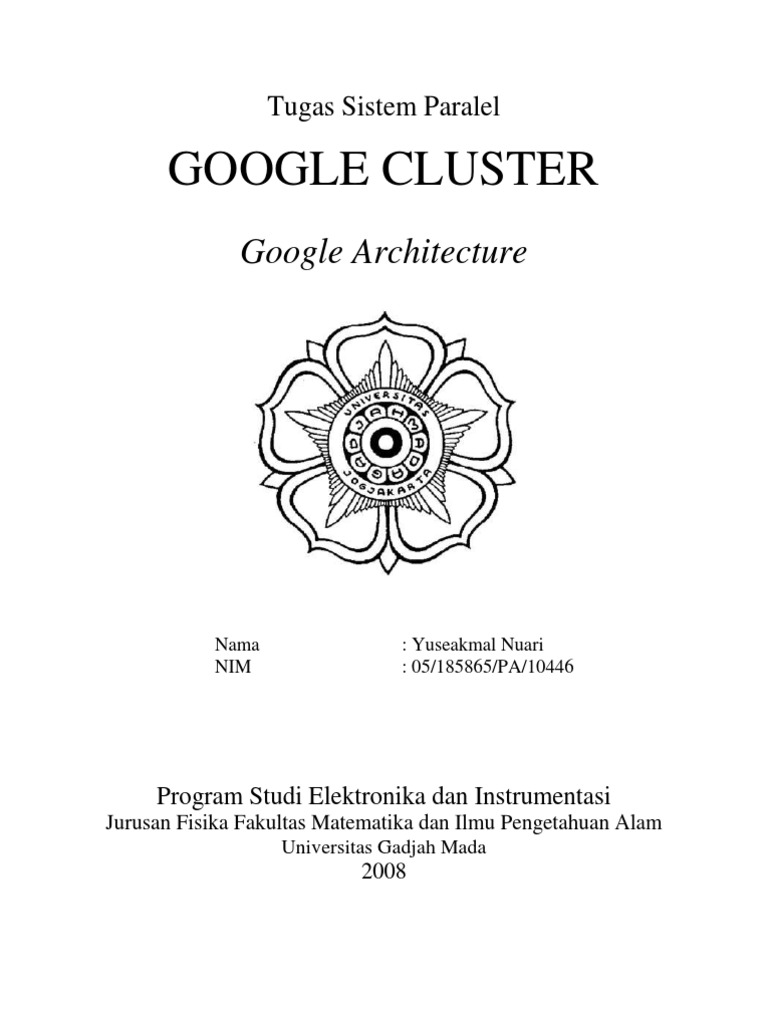 GoogLe Cluster Architecture | PDF
