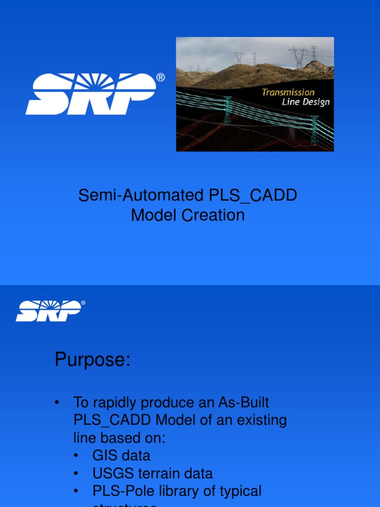 Semi-Automated PLS-CADD Model Creation Techniques | PDF | Geographic ...