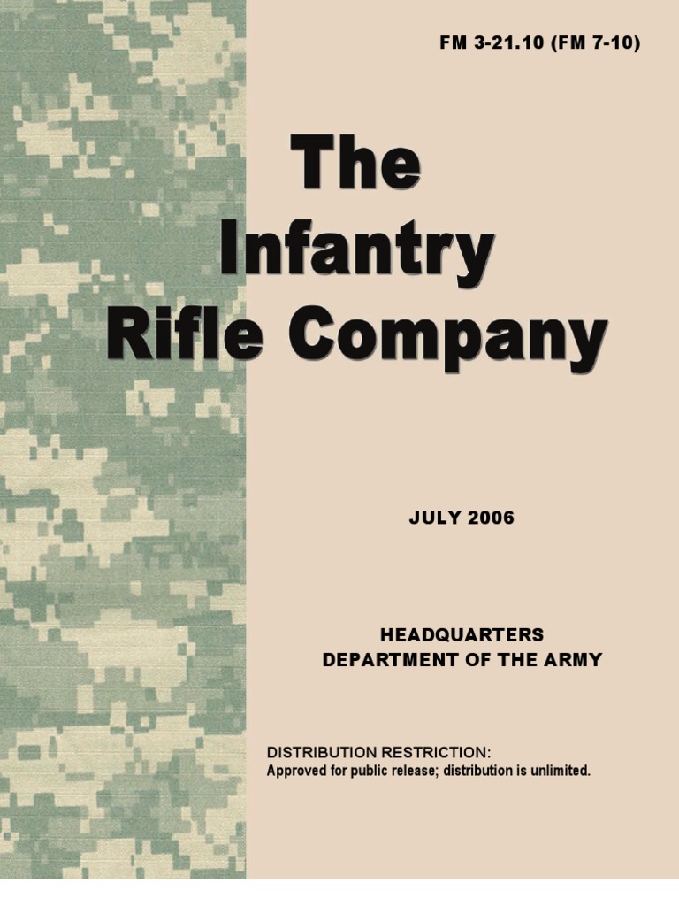 FM 3-21.10 the Infantry Rifle Company | Infantry | Wars & Military