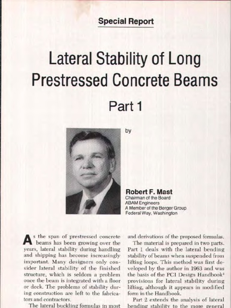 Lateral Stability of Hanging Beams | PDF | Buckling | Beam (Structure)