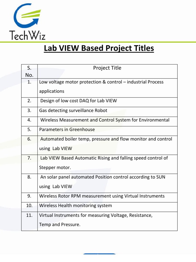 Labview Projects | PDF | Wireless Sensor Network | Electrical Engineering