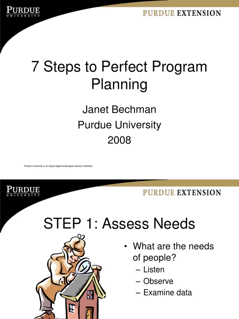 7 Steps To Perfect Program Planning LONG | Download Free PDF | Equal ...