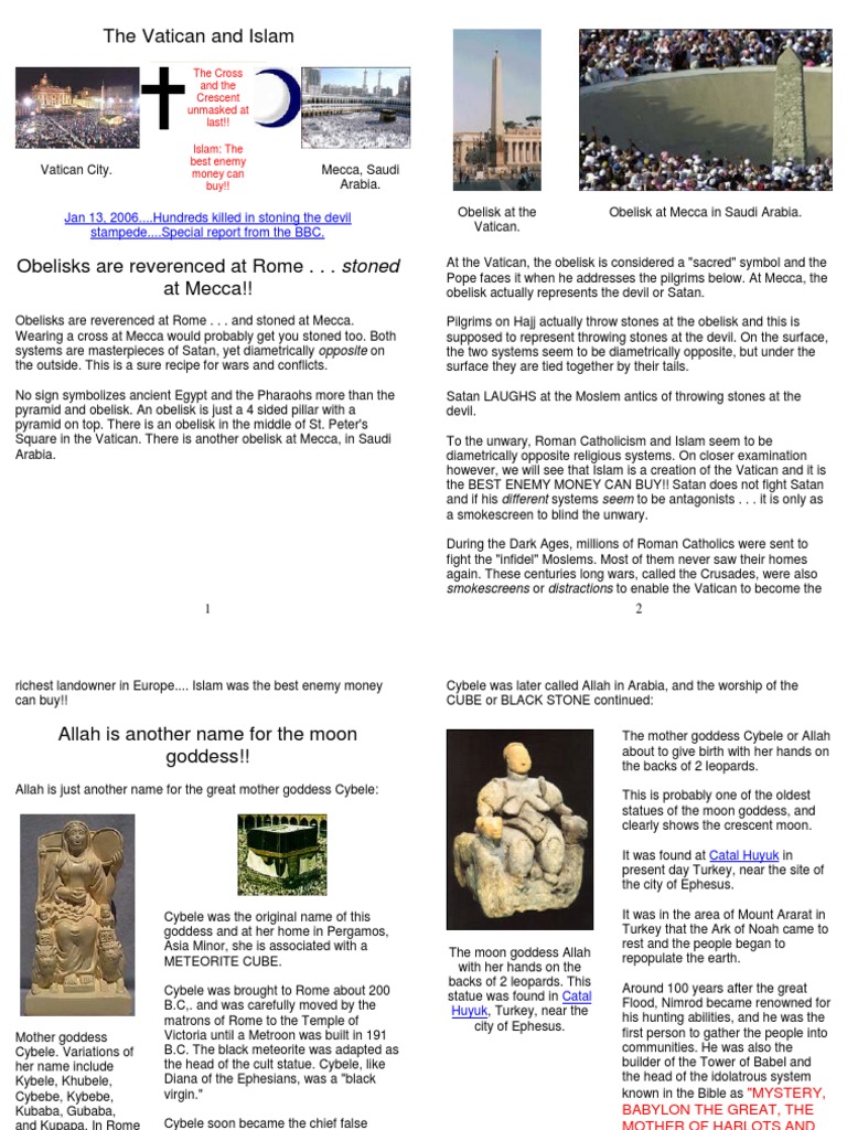 The Vatican and Islam | PDF | Our Lady Of Fátima | Paul The Apostle