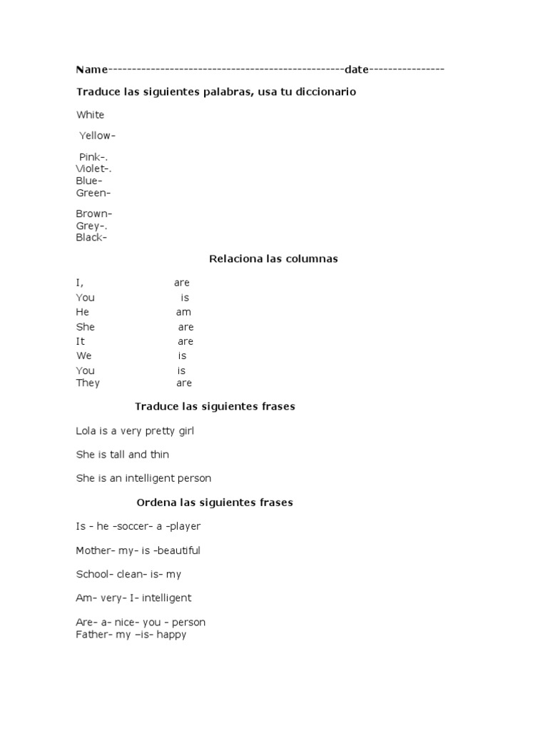 Vocabulary and Sentence Translation Guide | PDF