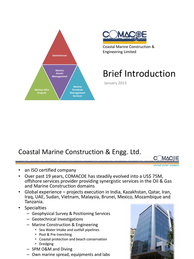Comacoe Corporate Presentation | PDF | Subsea (Technology ...
