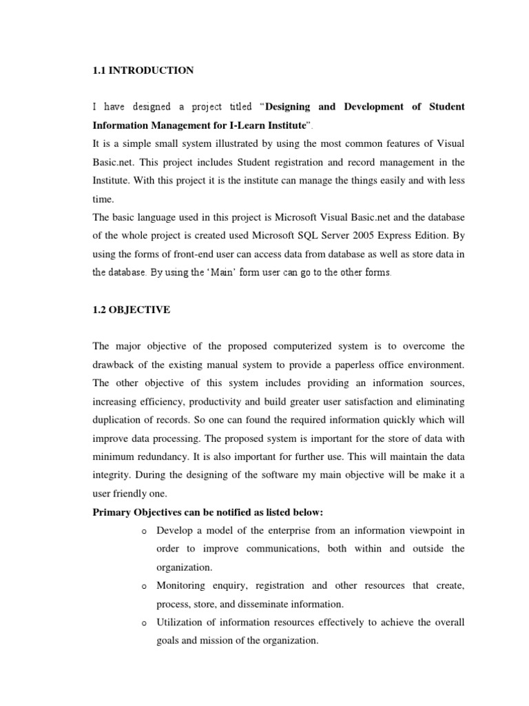 Student Management System | Download Free PDF | Databases | Systems Design