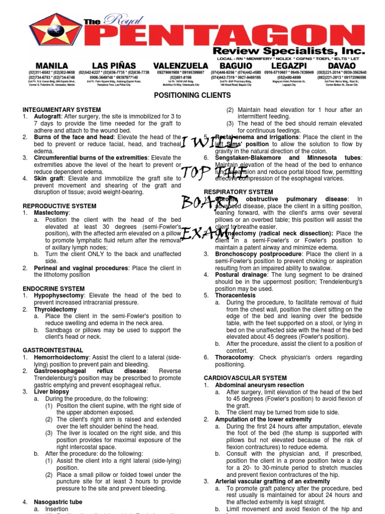 Client Positioning | PDF | Anatomical Terms Of Motion | Stroke